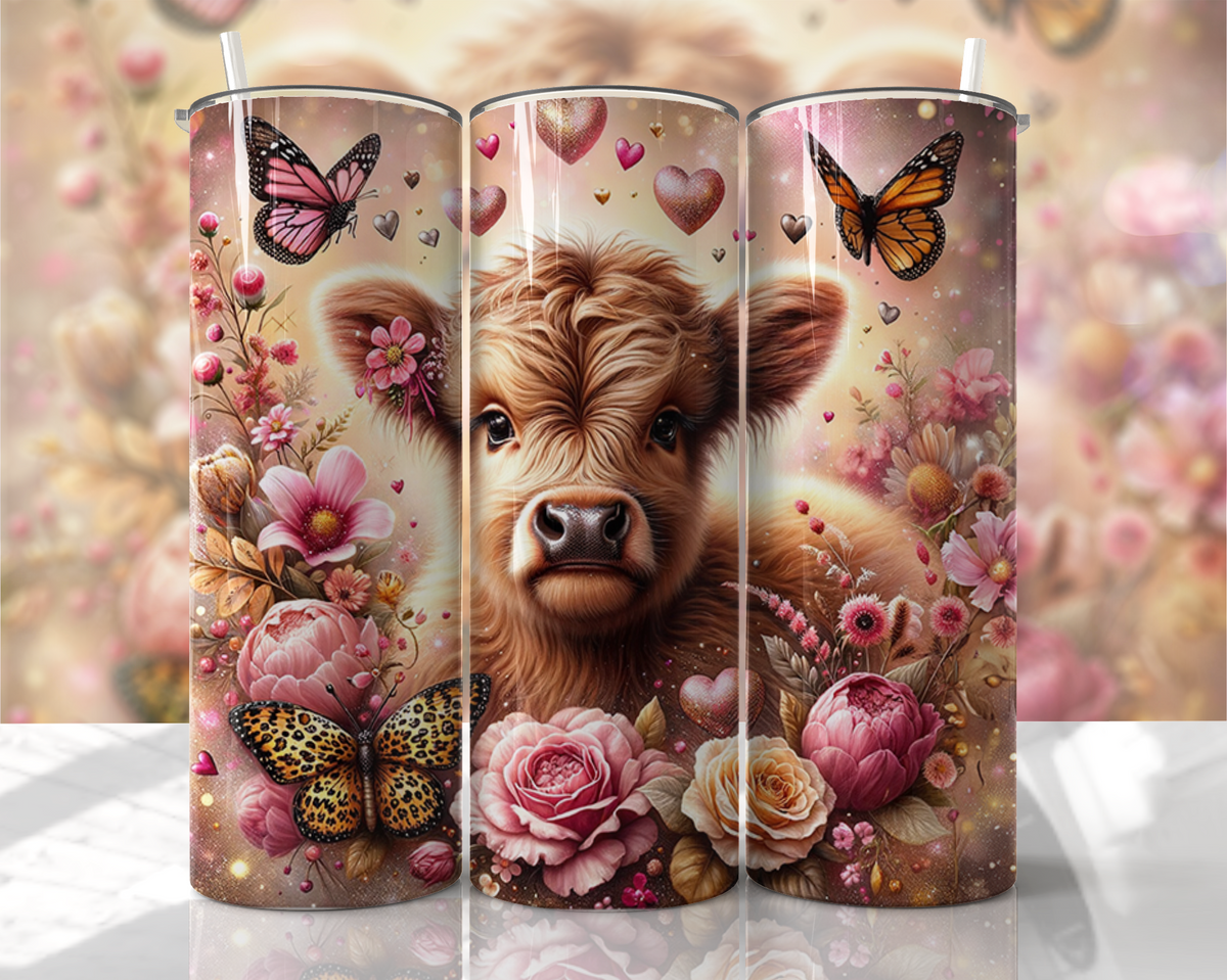 Highland Cow 20 oz Tumbler Sublimation Transfer – Rusty Rocker