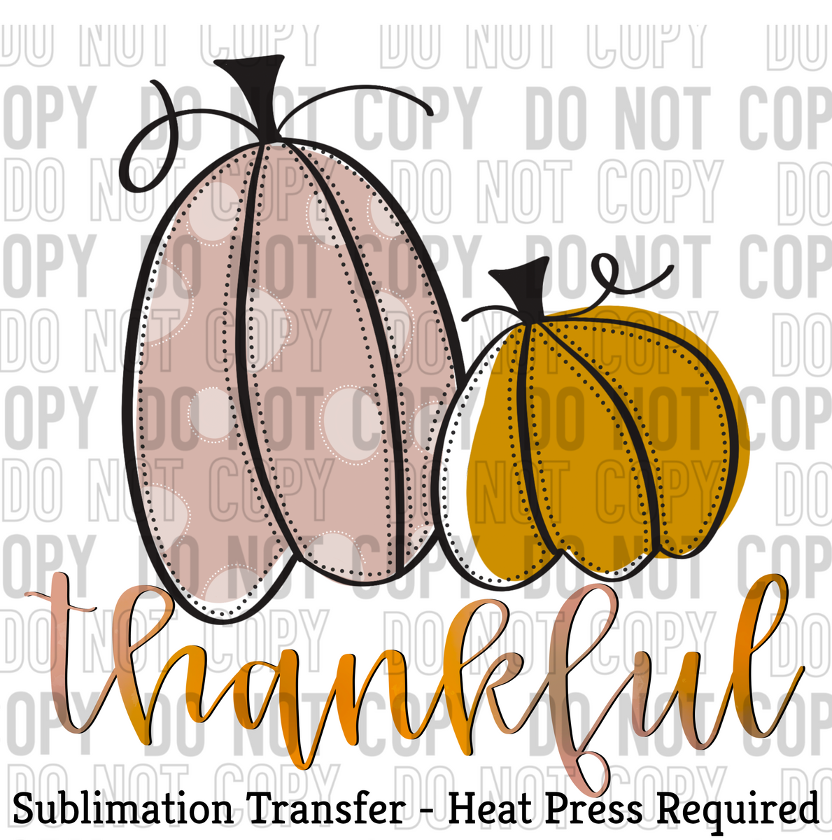 Thankful Pumpkins Mustard Sublimation Transfer – Rusty Rocker